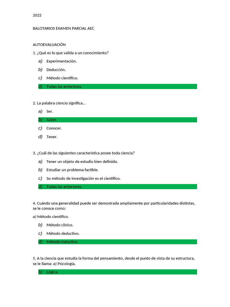 BALOTARIOS EXAMEN PARCIAL AEC (2) Hecho | PDF