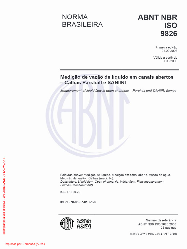 Abnt NBR Iso 9826 | PDF