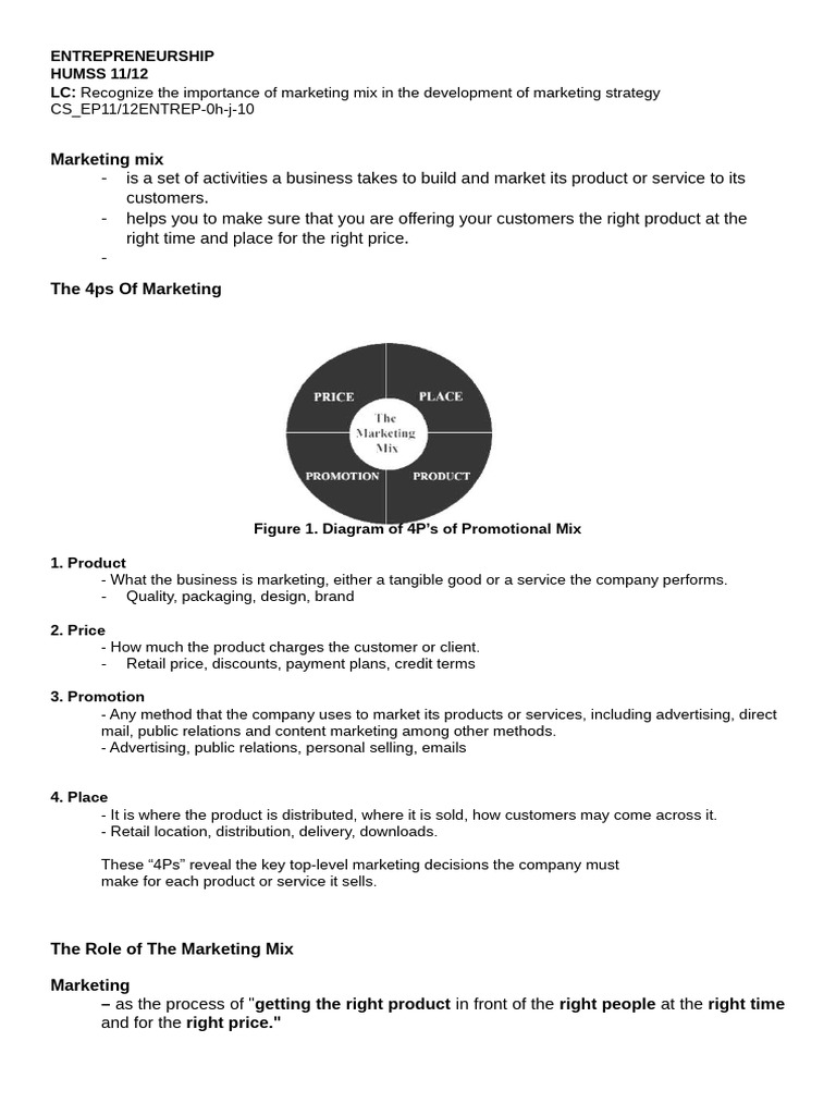 4 Ps of Marketing | PDF