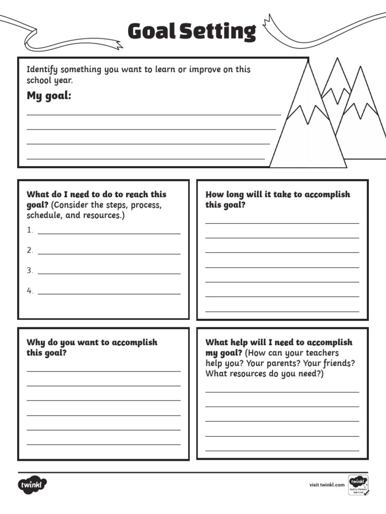 Goal Setting Graphic Organizer For 6th 8th Grade Us e 1690817308 Ver 2 ...