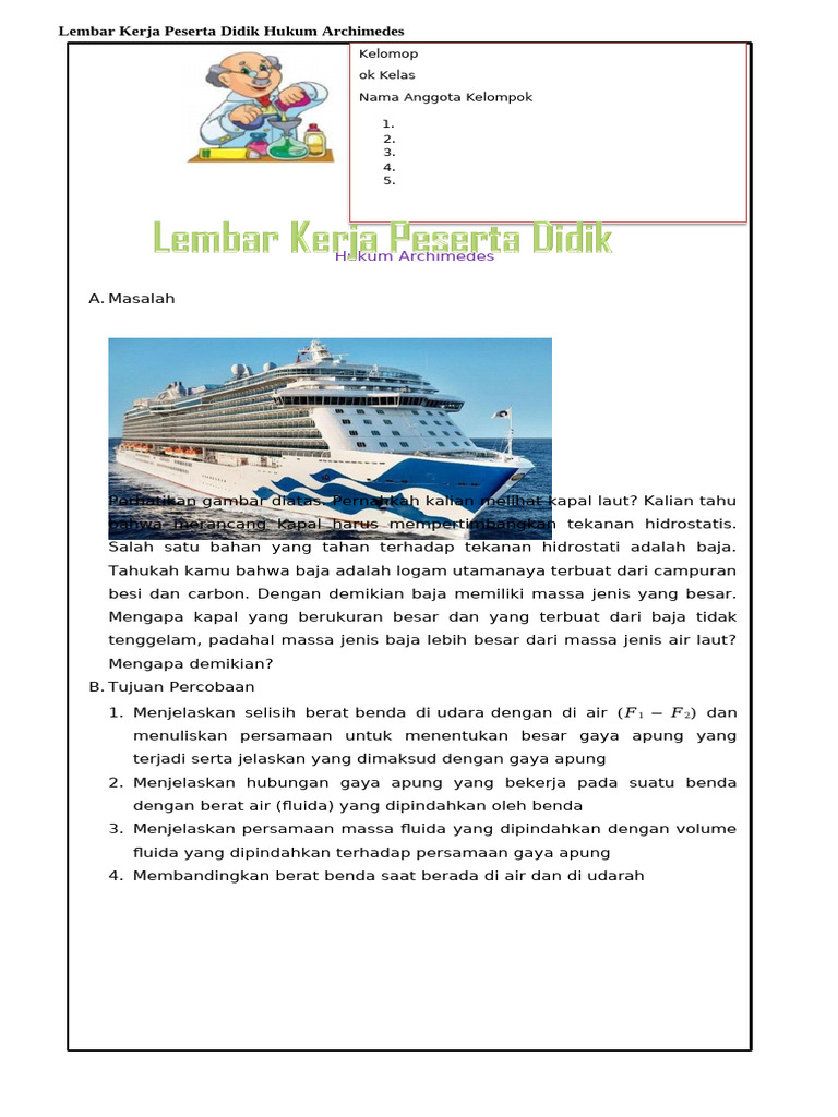 LKPD Fluda Statis | PDF