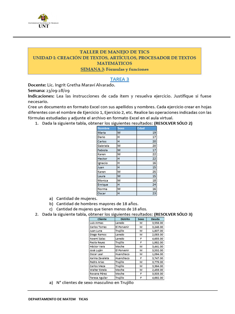 S3 - Tics - Tarea 3 Amb | PDF