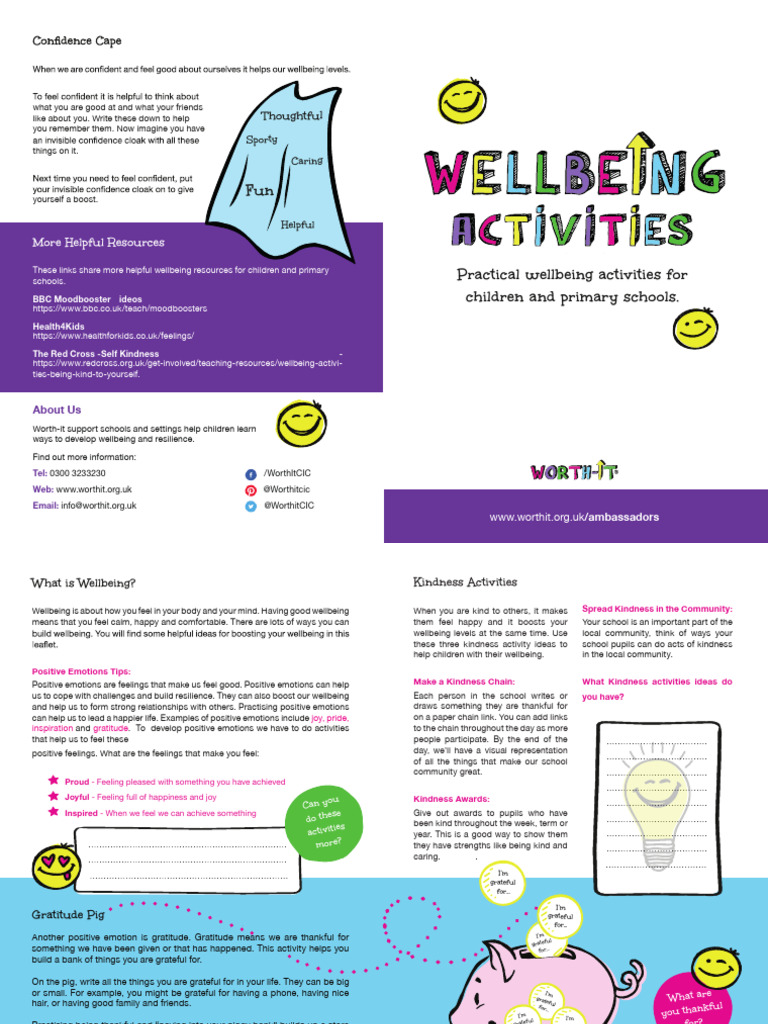 Wellbeing Activities Leaflet Paginated | PDF