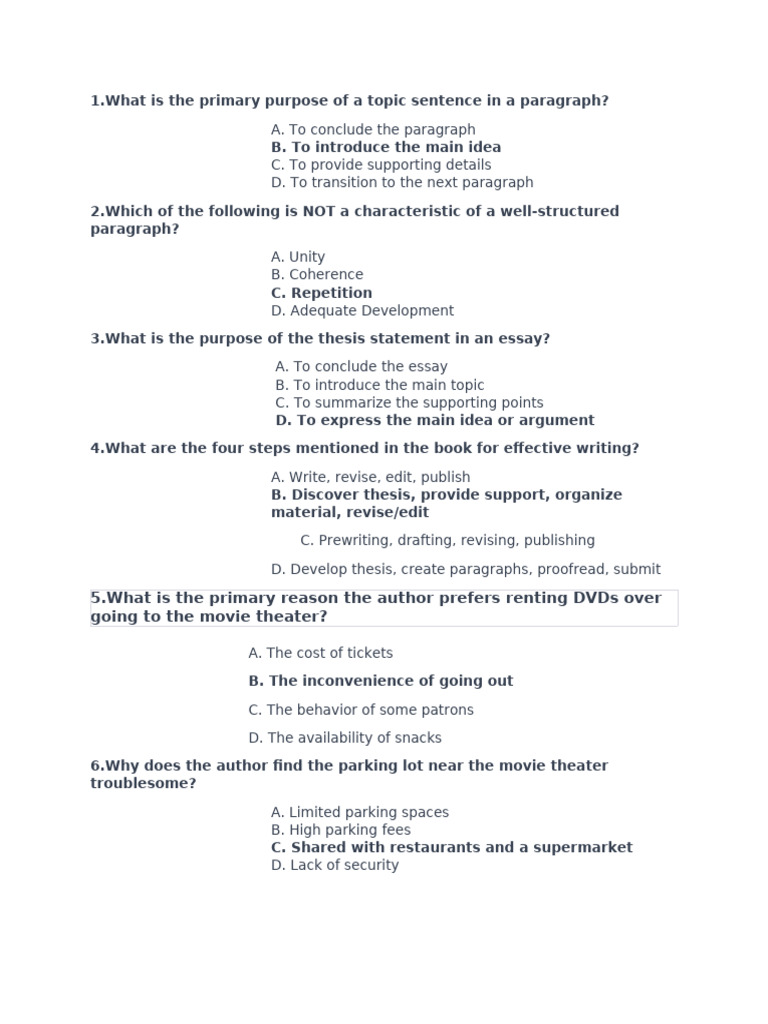 Functional English Mcqs | PDF