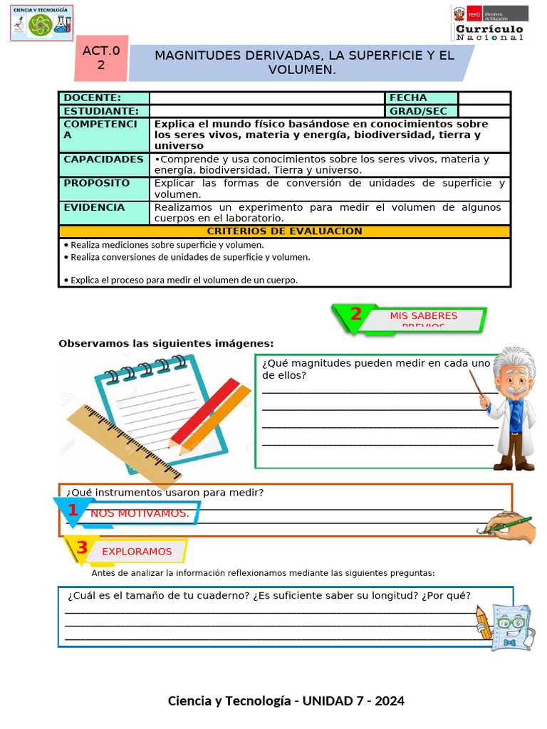 B-1º Act 2 Cyt Und 7 - Sem 2 | PDF