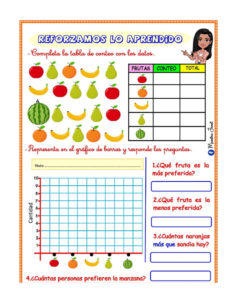 MATEMATICA CUADRO DE CONTEO ESTADISTICA | PDF