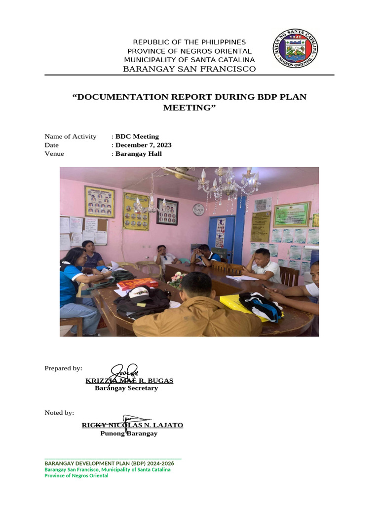 23- Documentation BDP Meeting 2023 | PDF