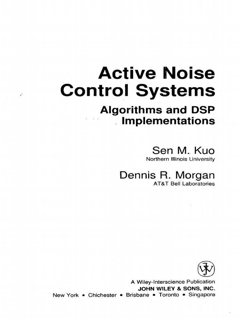 Active Noise Control Systems Algorithms | PDF