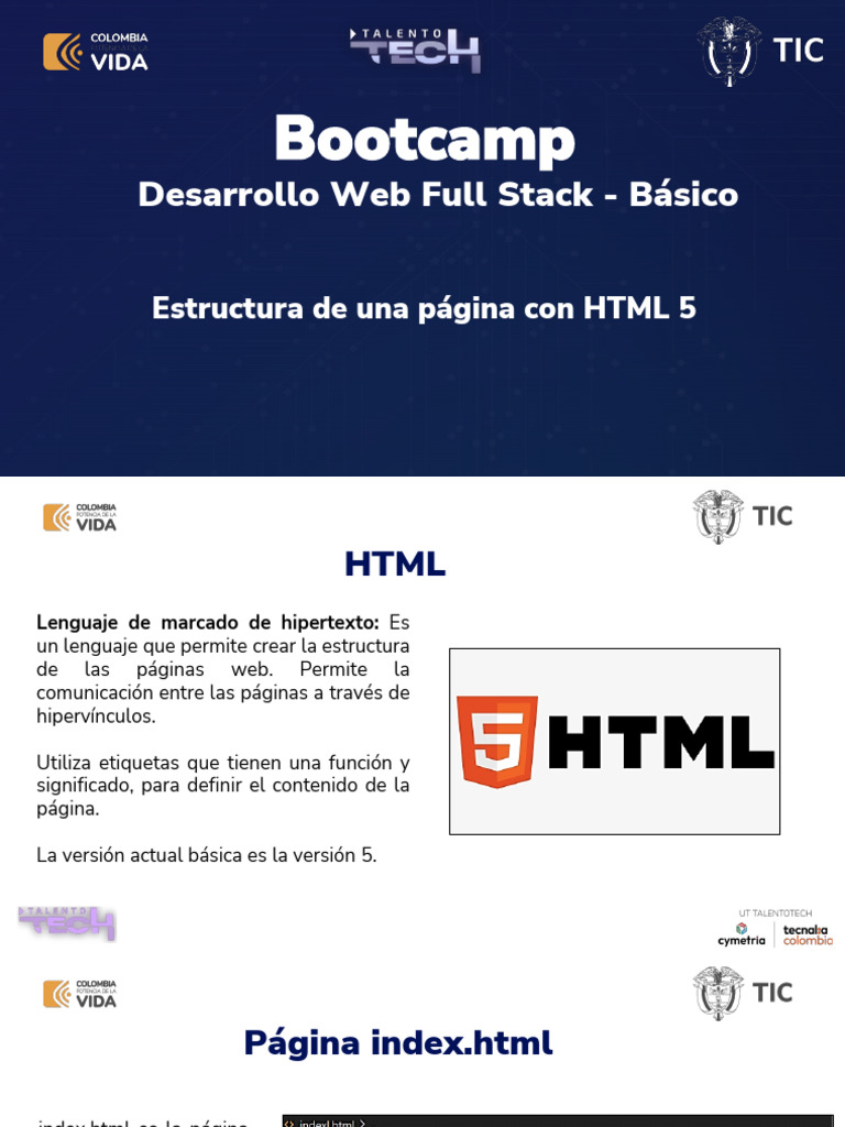 Estructura Página HTML5 | PDF | HTML | Informática