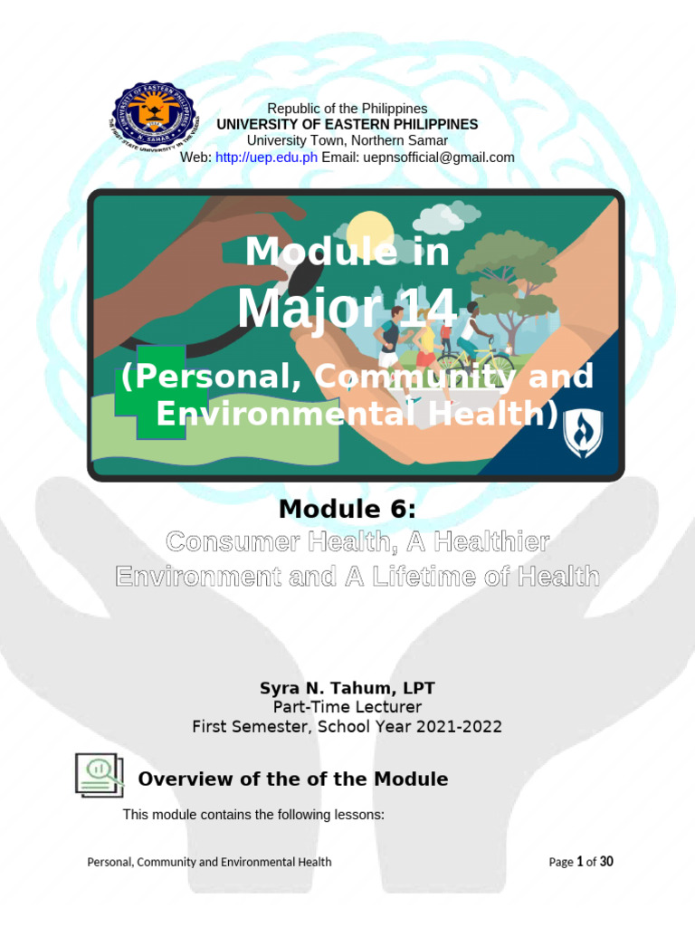 M6_(Personal,_Community_and_Environmental_Health) | PDF