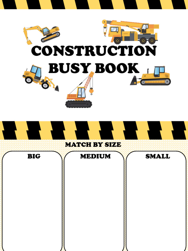 Construction Busy Book | PDF