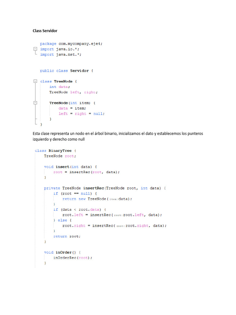Clase Servidor y Cliente en Java | PDF | Informática | Métodos y ...