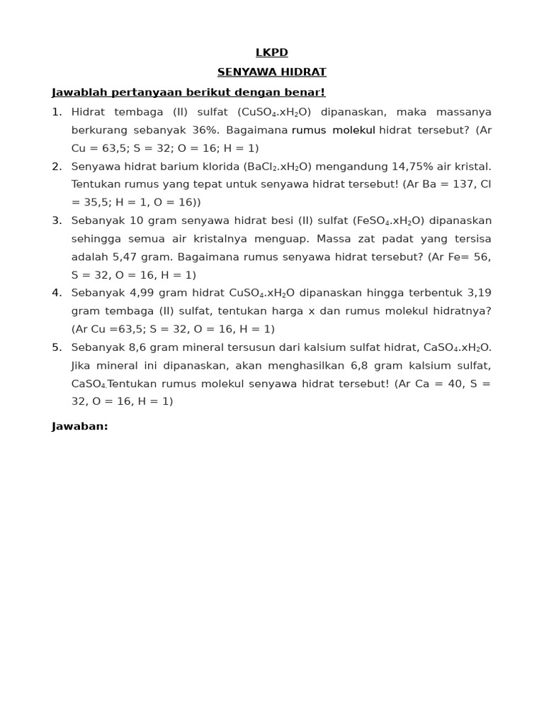 LKPD | PDF