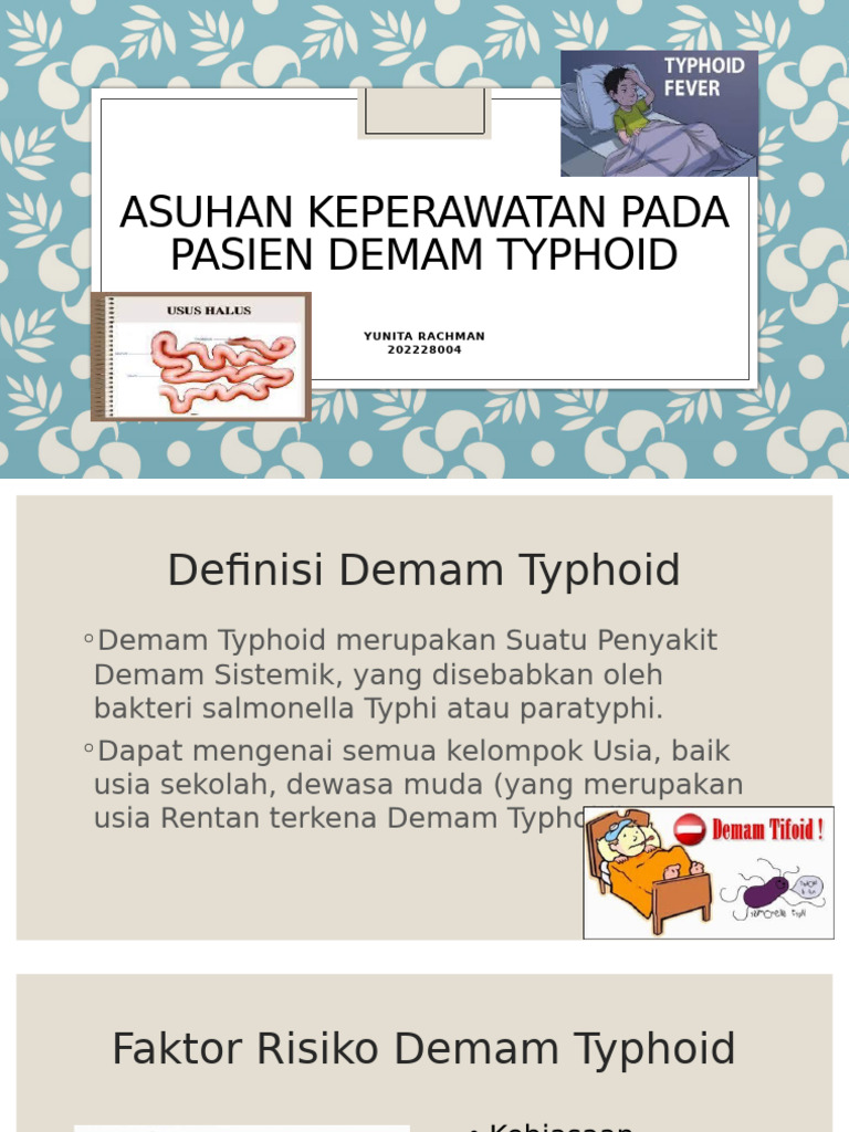 Asuhan Keperawatan Pada Pasien Demam Typhoid | PDF