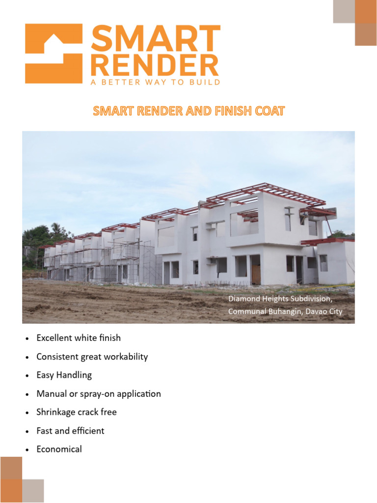 Smart Render Hydrophobic - Brochure | PDF