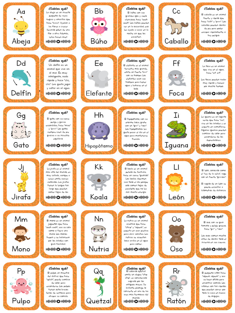 Abecedario Flashcards | PDF