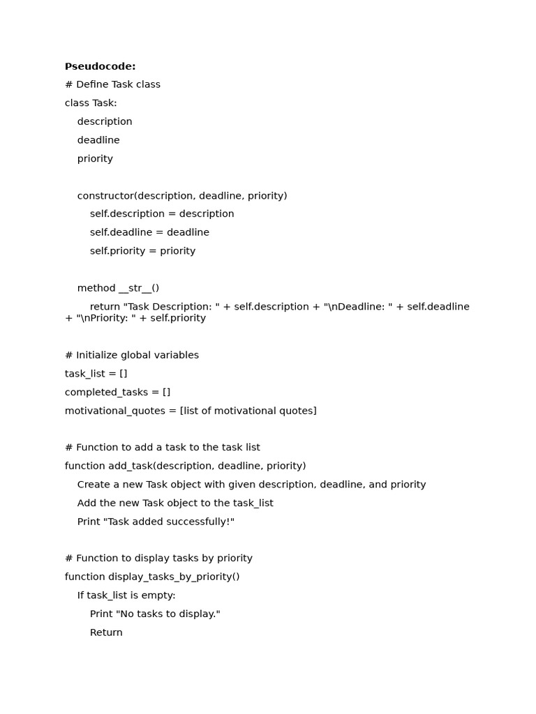 Pseudocode | PDF