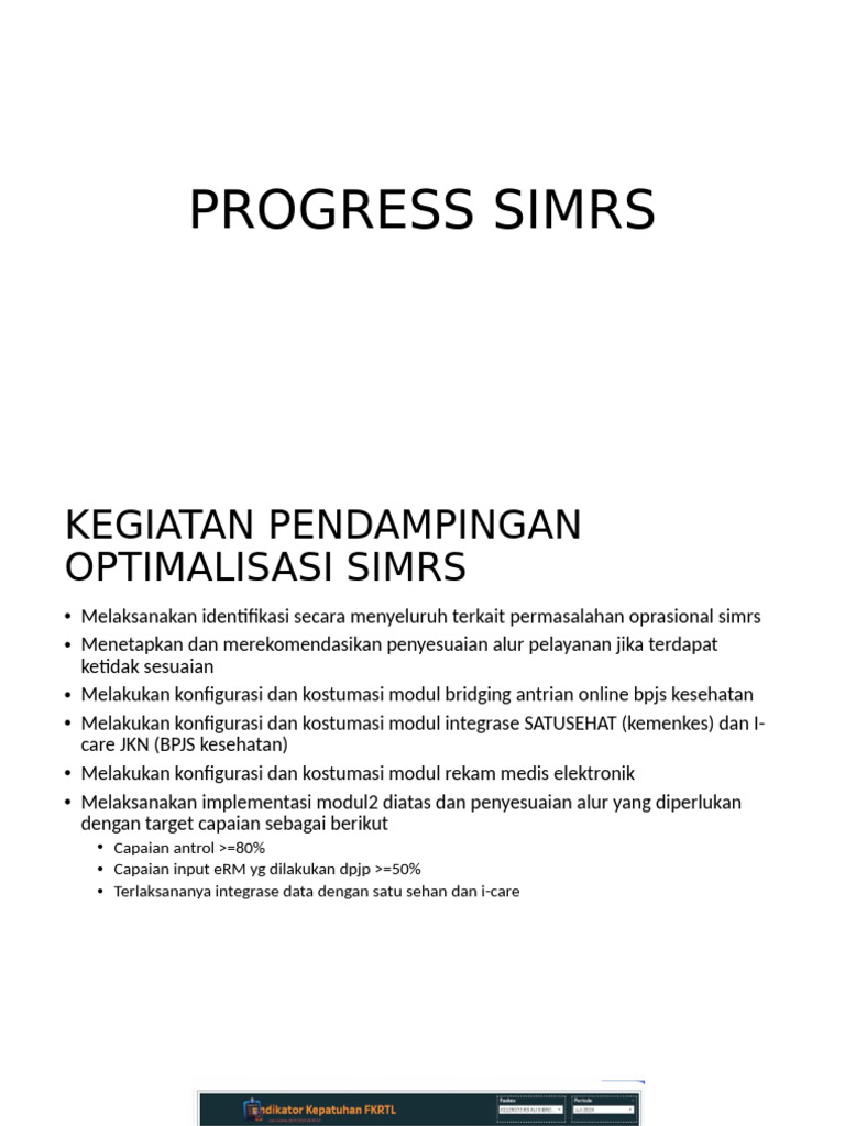 Progress Simrs | PDF