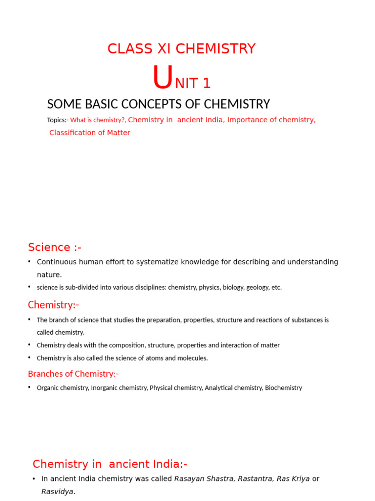 Class 11 Chapter 1 Basic Concepts of Chemistry | PDF | Mole (Unit ...