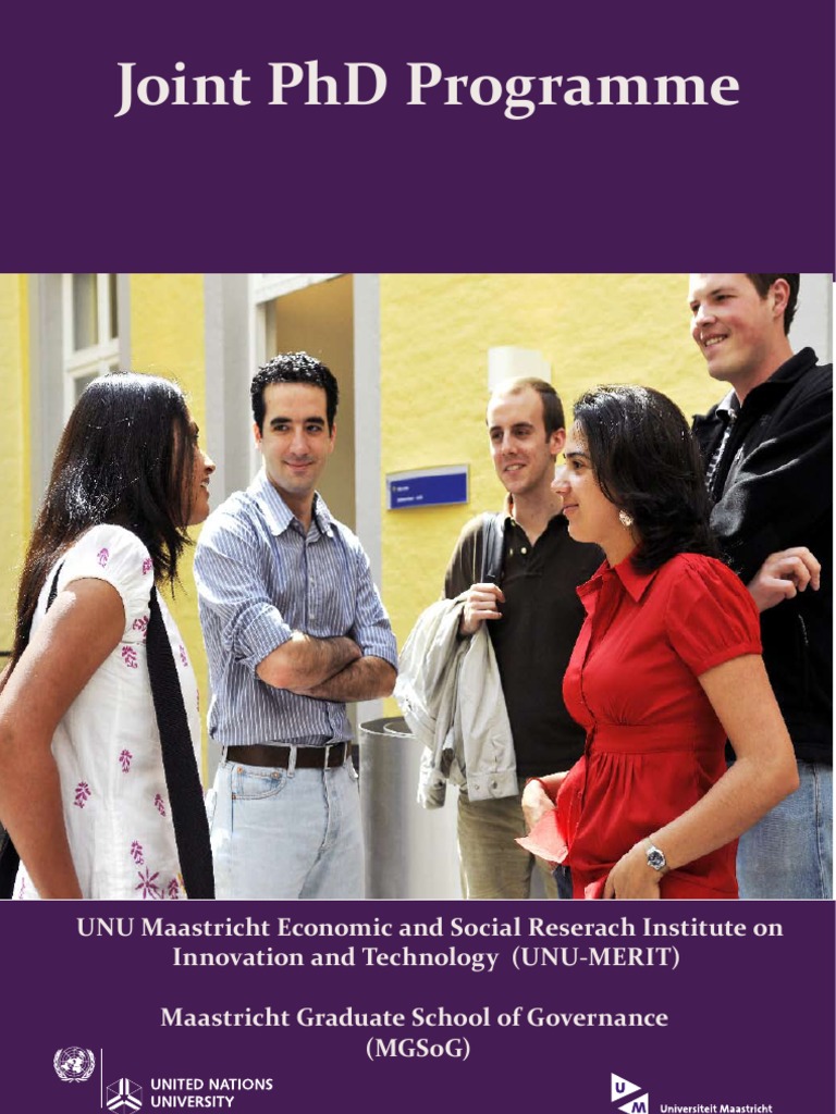 Joint PHD Programme UNU-MERIT and MGSoG | Download Free PDF ...