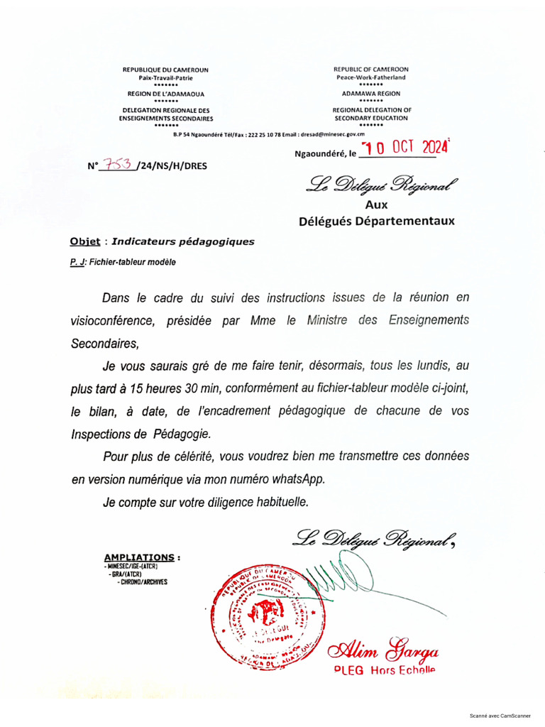 Indicateurs Pédagogiques. DDES | PDF