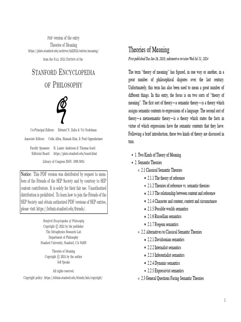 Meaning | PDF