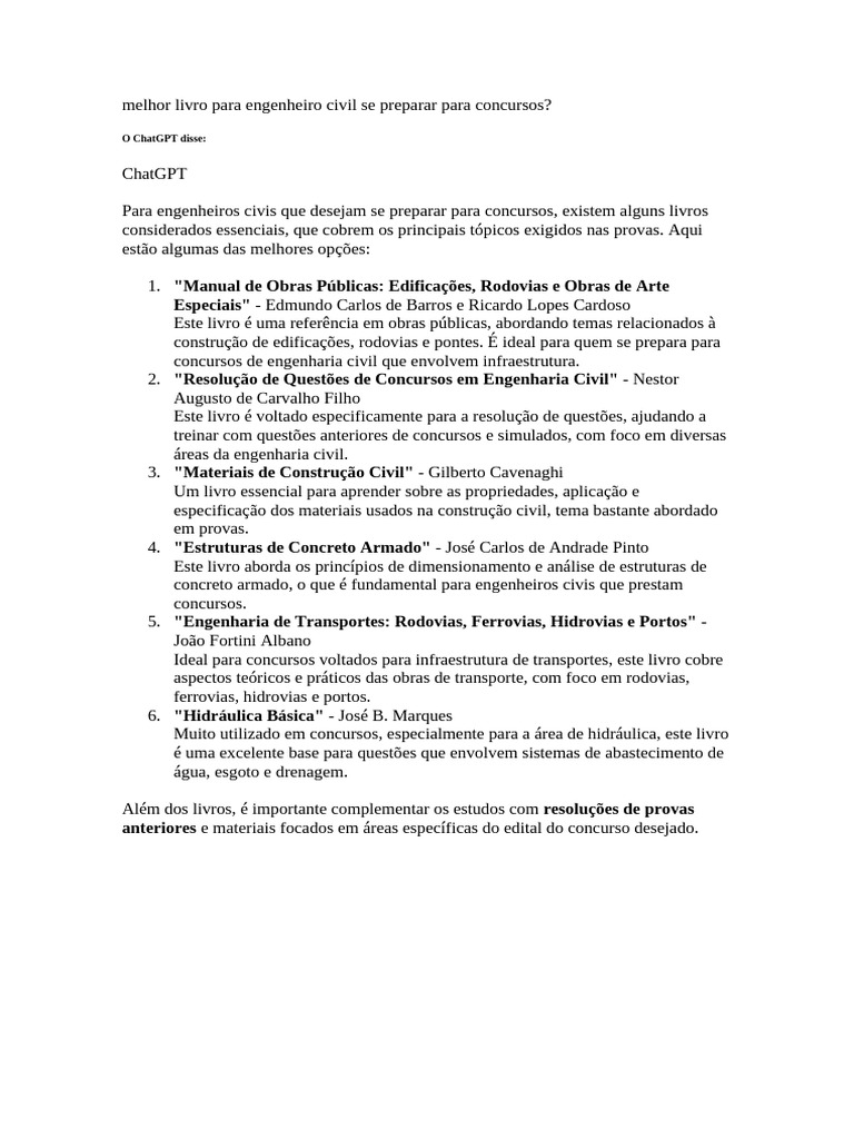 Texto Complementar Livros de Concursos | PDF