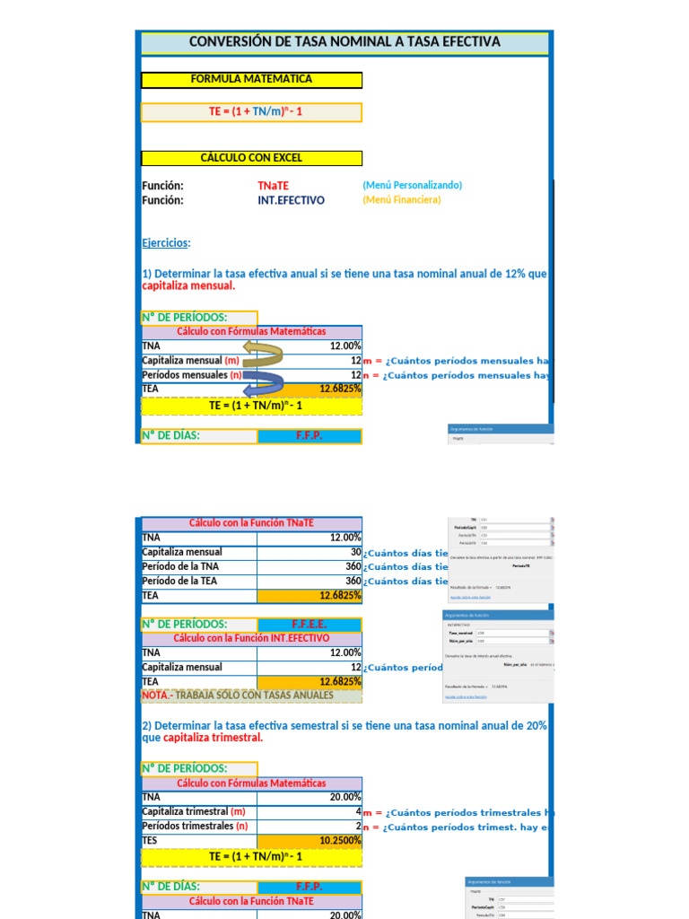 Conversion de Tasas - Resuelto | PDF