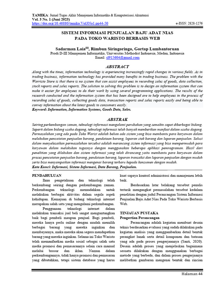 artikel-7-44-50-sistem-informasi-penjualan-baju-adat-nias-pada-toko-waristo-berbasis-web | PDF
