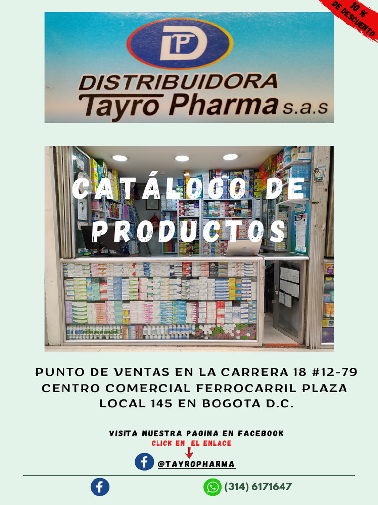 Catalogo de Productos Tayro Pharma Sas | PDF