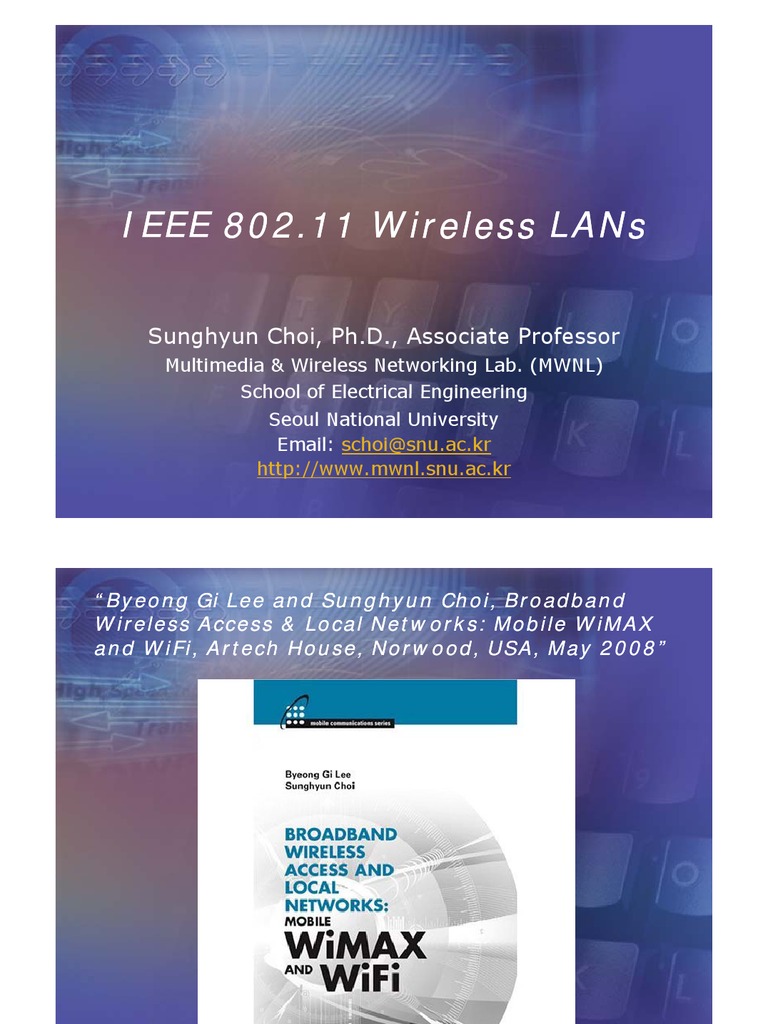 Wifi Guide Inerview IEEE 802 11 Wireless LANs | PDF | Computers