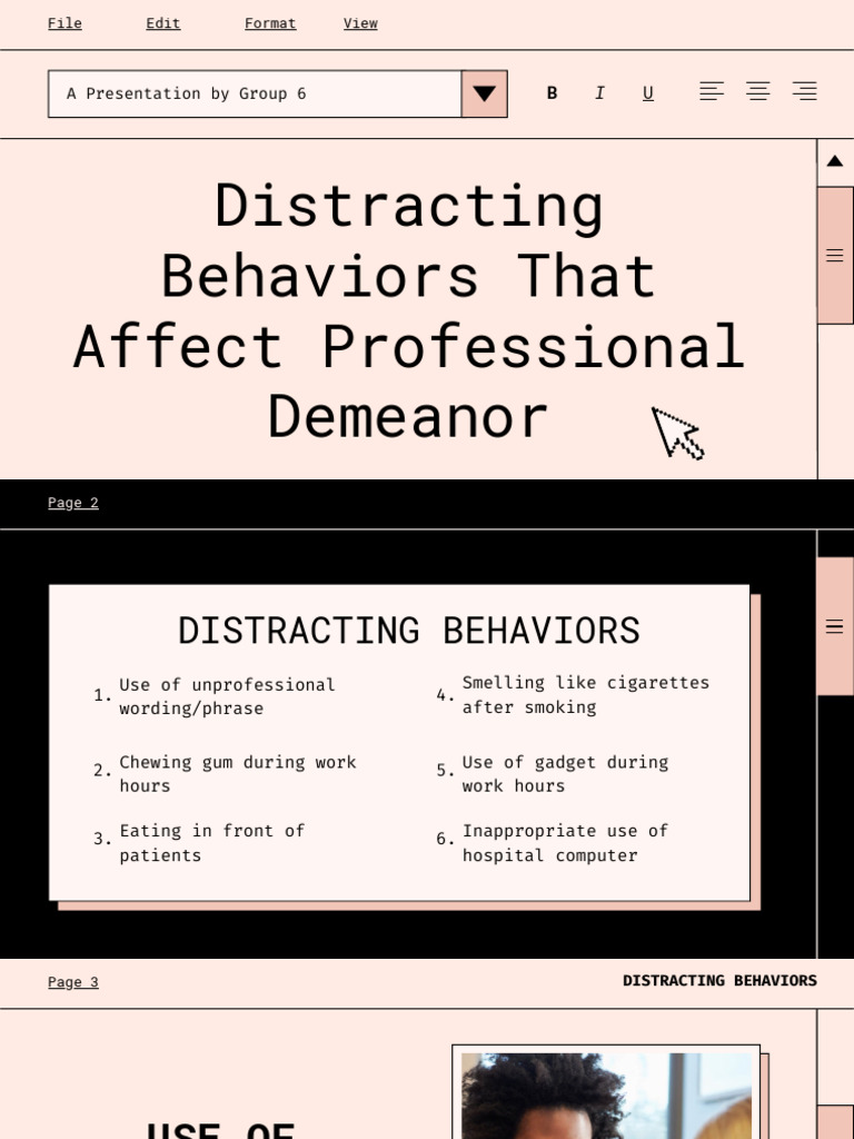 Group 6 - Distracting Behaviors | PDF