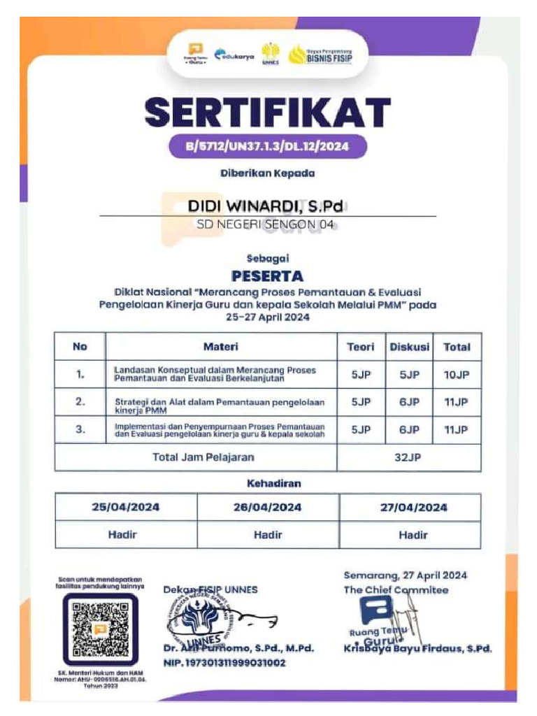 sertifikat 32 jam 2 | PDF