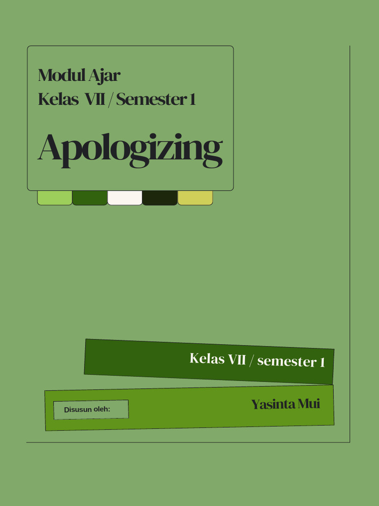 Modul Ajar Materi Expression of Apologizing | PDF