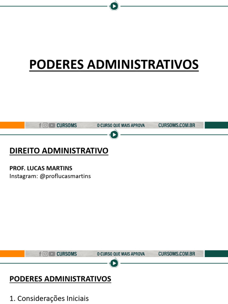 5 SLIDE - Poderes Adm | PDF