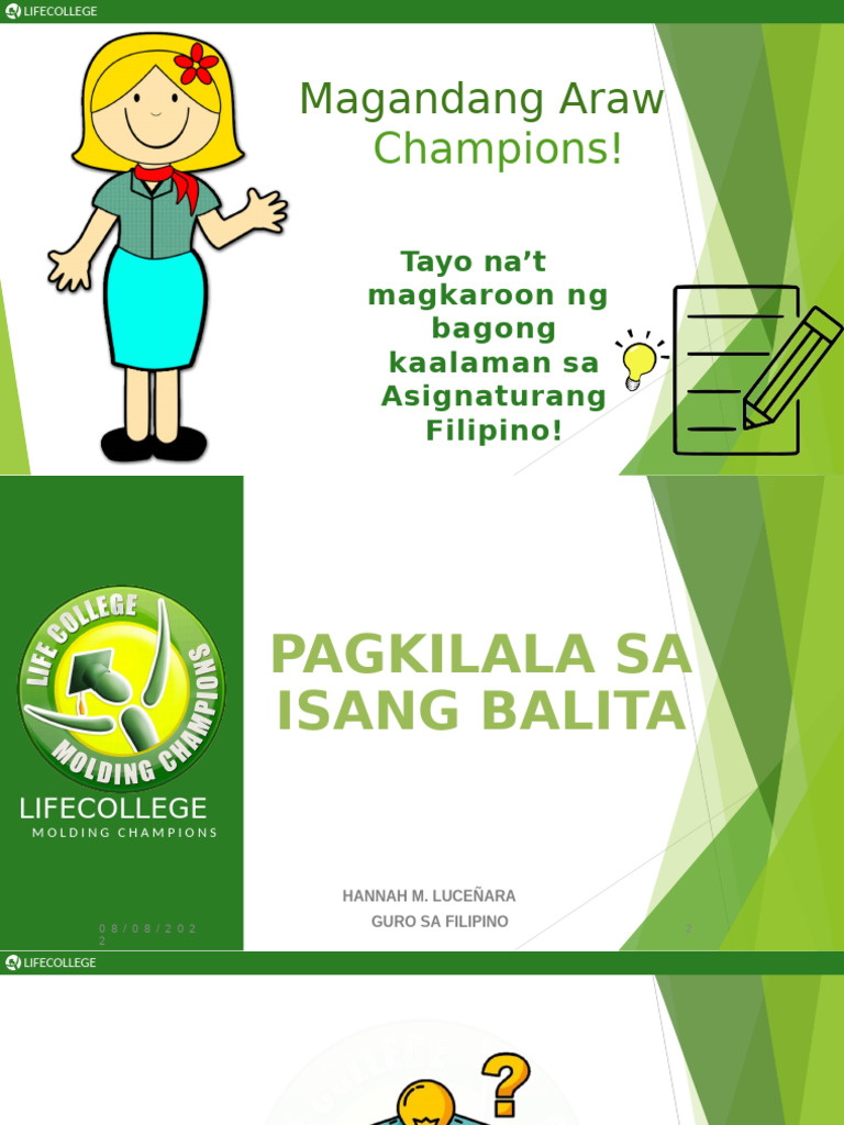 F4Q1L4 - Talakayan - Balita | PDF