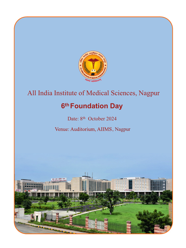 Invitation Foundation Day AIIMS Nagpur | PDF