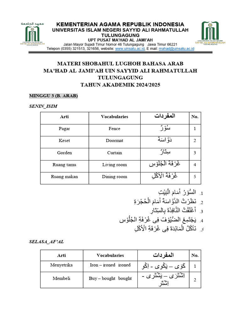 3st Week Arab | PDF