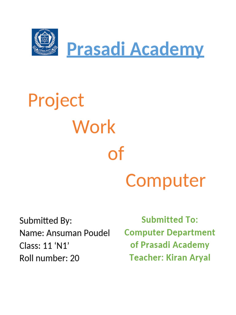 Prasadi Academy | PDF