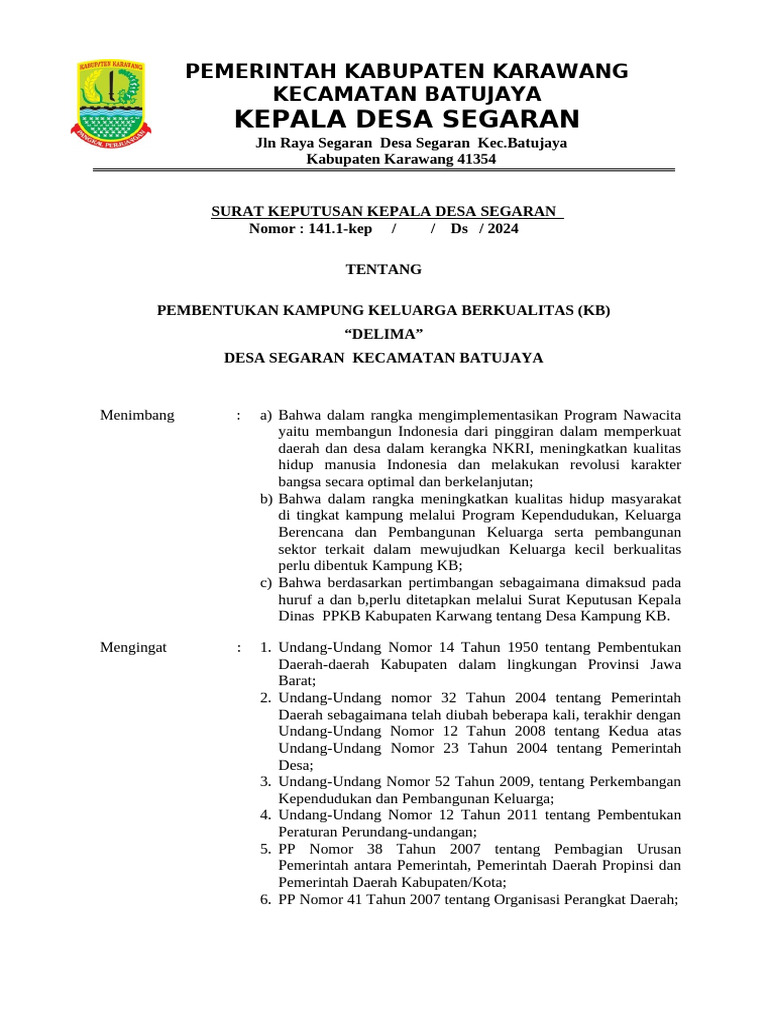 SK Kampung KB Segaran | PDF