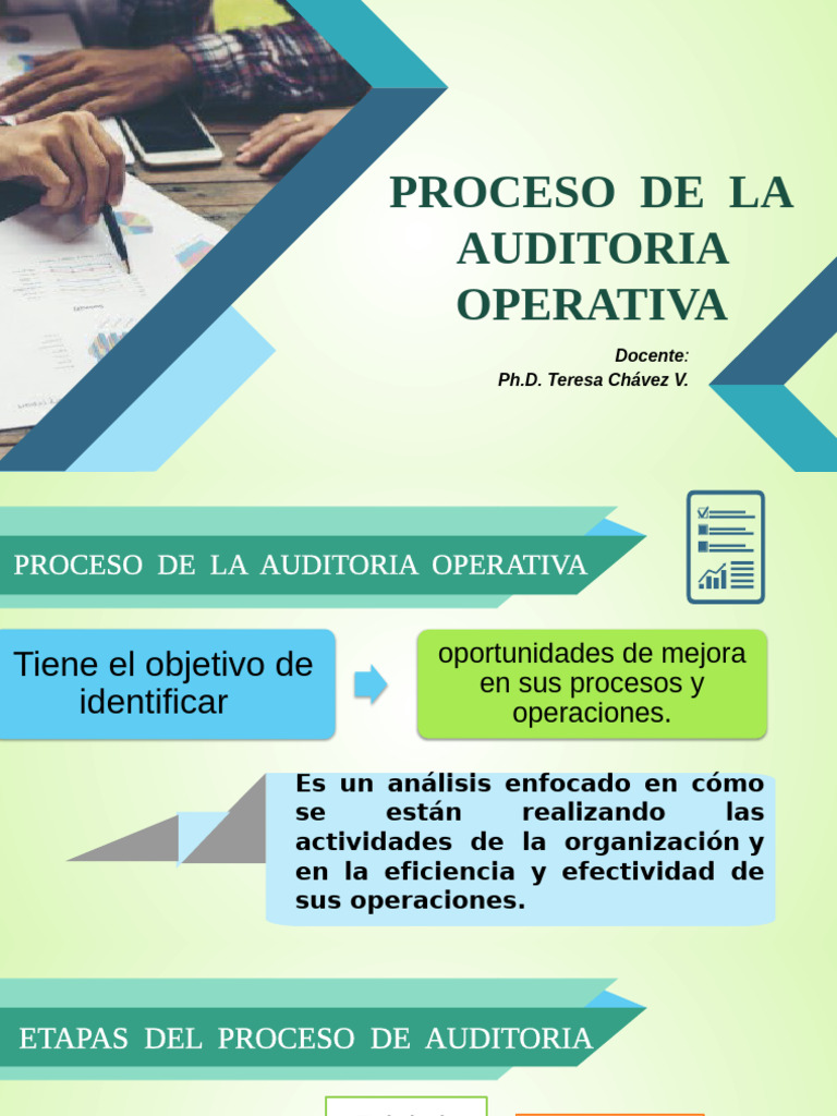 Unidad V Proceso de La Auditoria Operativa | PDF