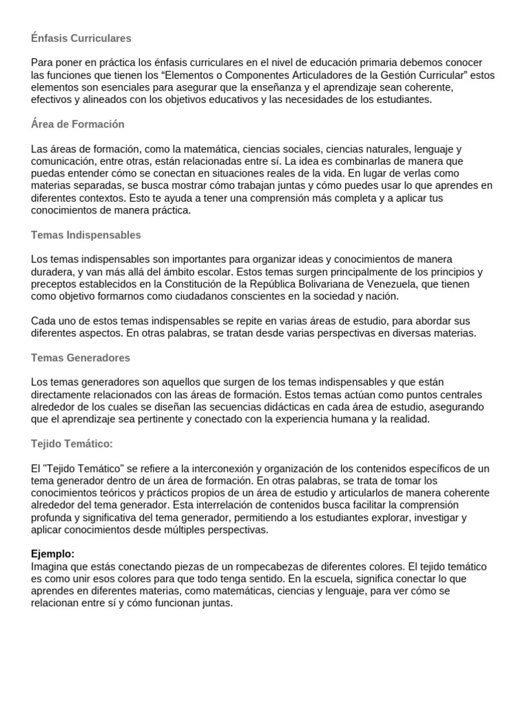 Estructura curricular | PDF