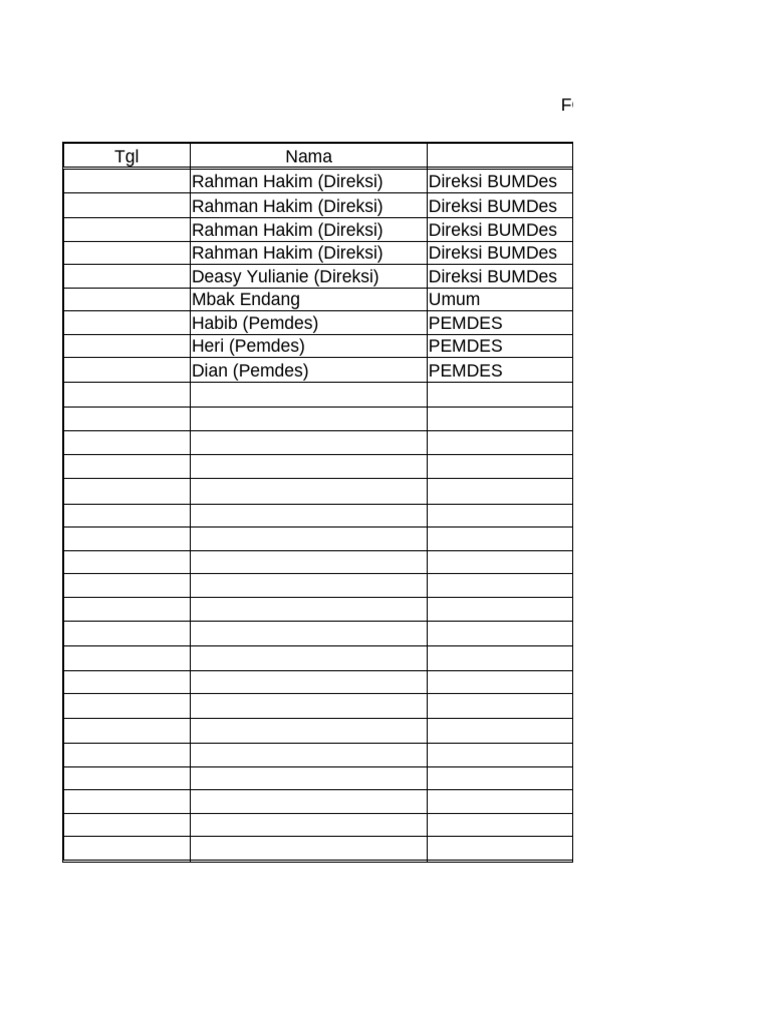Form Rekap Piutang | PDF