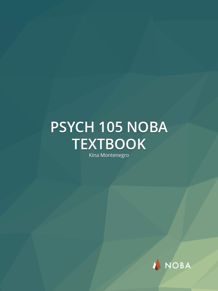 Psych 105 Noba Textboo | PDF