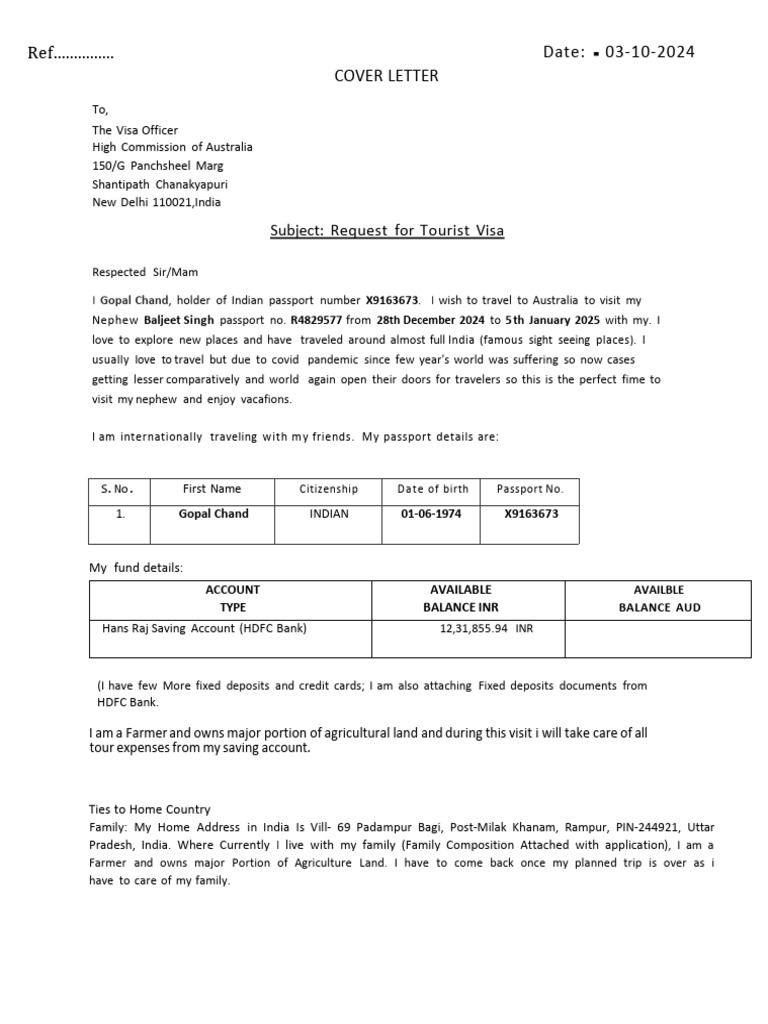 Gopal Chand's Schengen Visa Application | PDF | Travel Visa | Passport