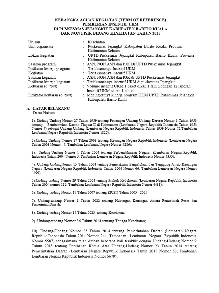 Tor Dan Rab Insentif | PDF