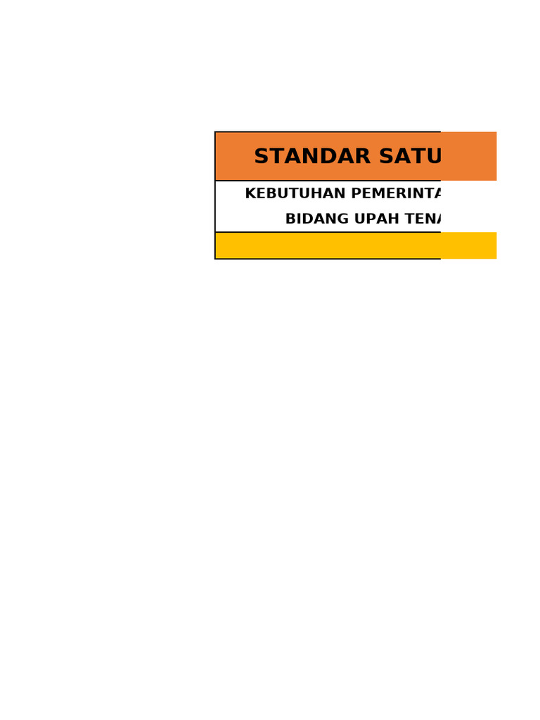 Standar Satuan Dan Harga Satuan Barang | PDF
