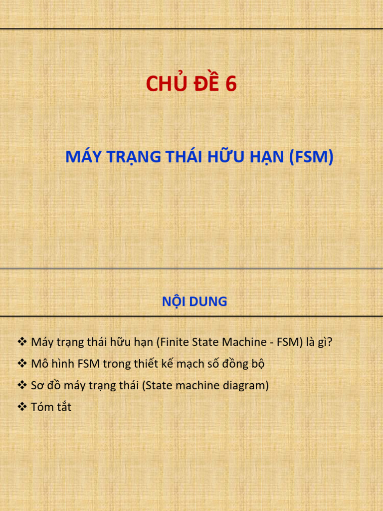 Lecture - 6-May Trang Thai FSM | PDF