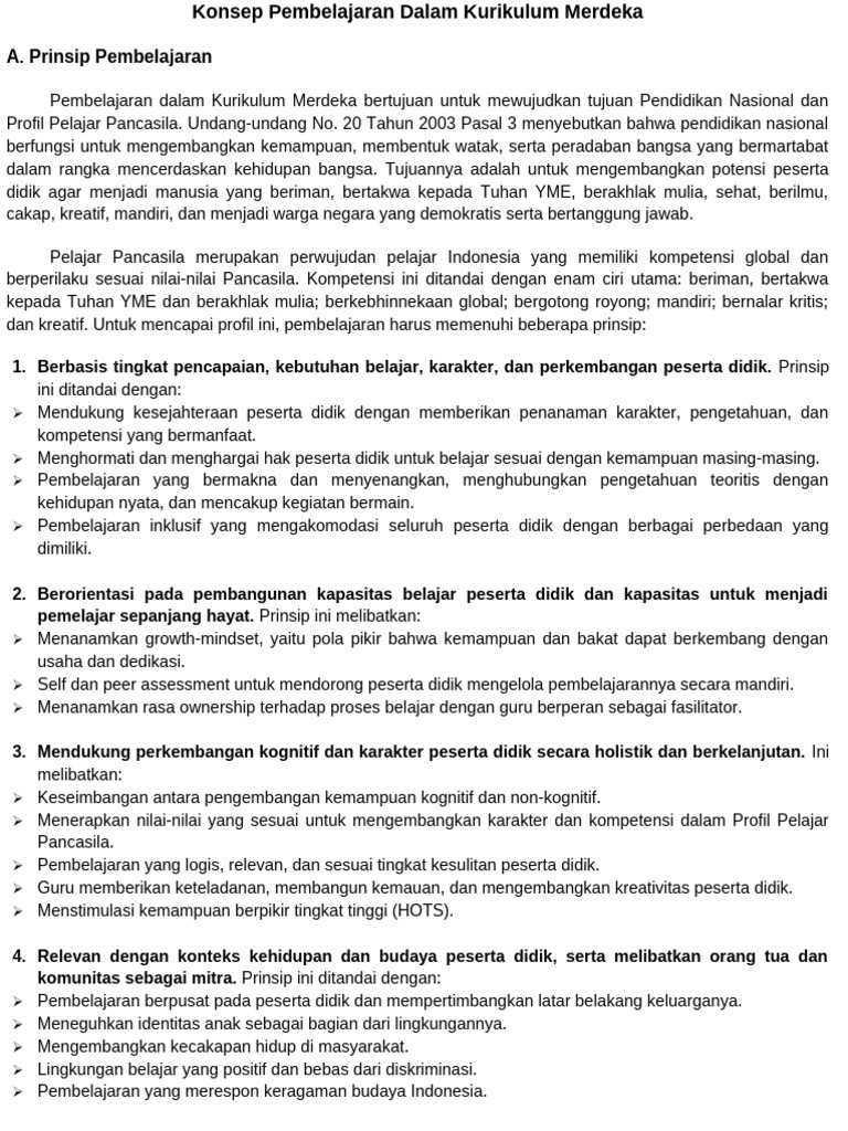 Resume Teori Belajar Dan Pembelajaran KB 3 PPG 2024 | PDF