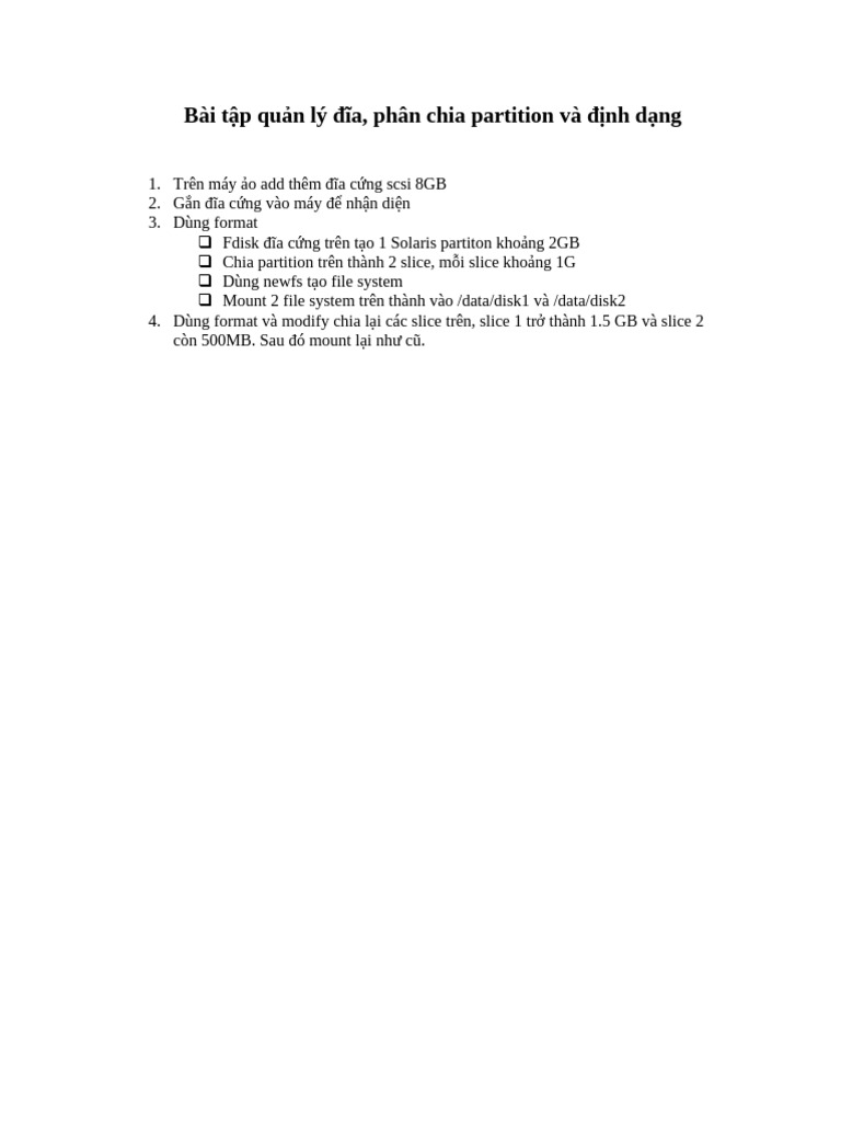 Day 4 - Partition - Disk | PDF